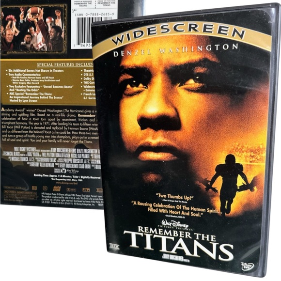 Disney | Media | Remember The Titans Dvd Widescreen Denzel Washington ...